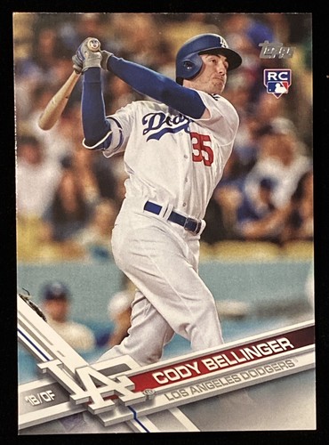 CODY BELLINGER ROOKIE CARD LOS ANGELES DODGERS 2017 TOPPS UPDATE NY ...