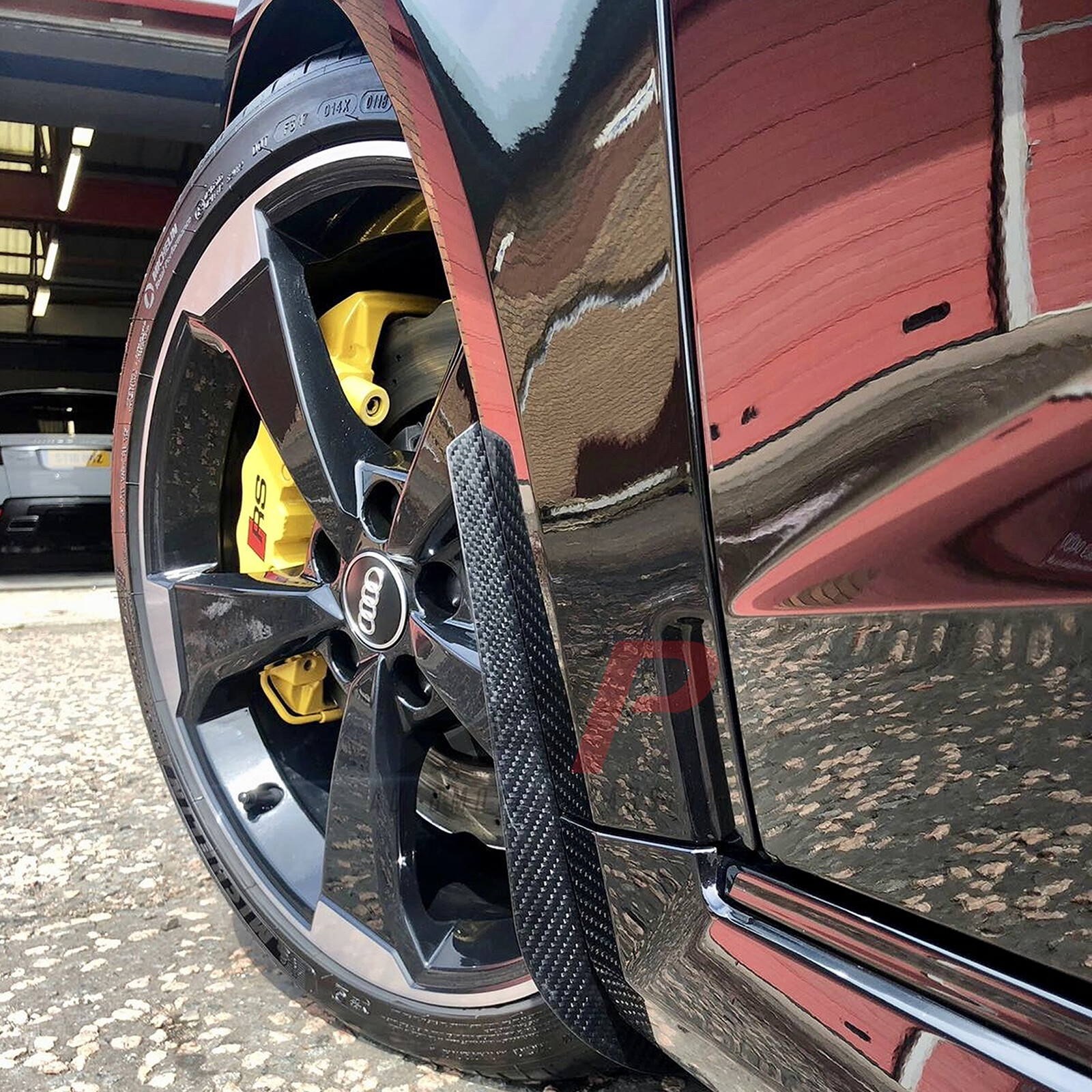 AP Design Gloss Carbon Fibre Front/Rear Mud Flaps/Arch Guards Audi RS3 ...