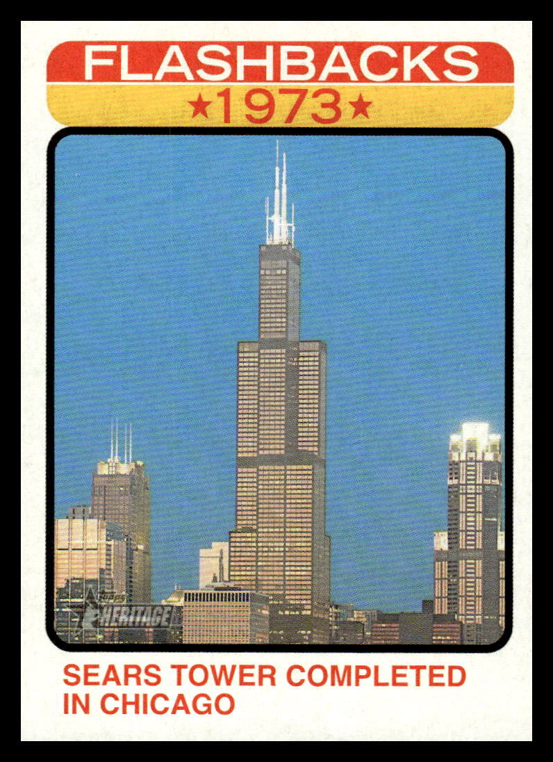 2022 Topps Heritage Sears Tower Completed 1973 News Flashbacks NF-13 | eBay