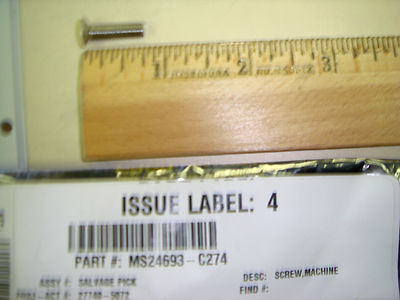 New MS24693C274 Phillips Flat Head Screw - Stainless Steel - 10-32 - 3 ...