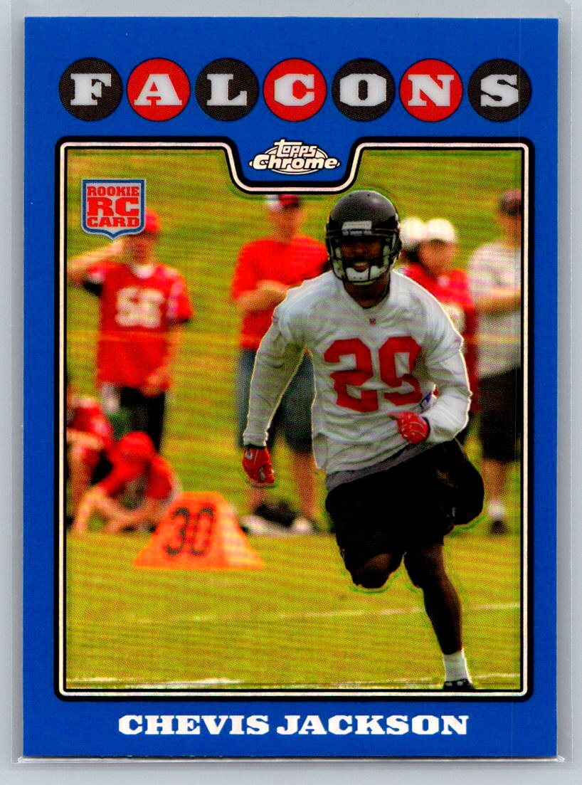2008 Topps Chrome #TC226 Chevis Jackson Blue Refractor RC FALCONS | eBay