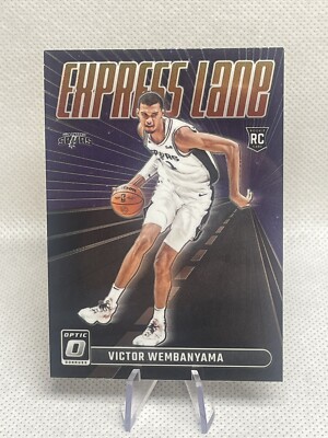 2023-24 Optic Victor Wembanyama Purple Prizm Express Lane Rookie Spurs ...