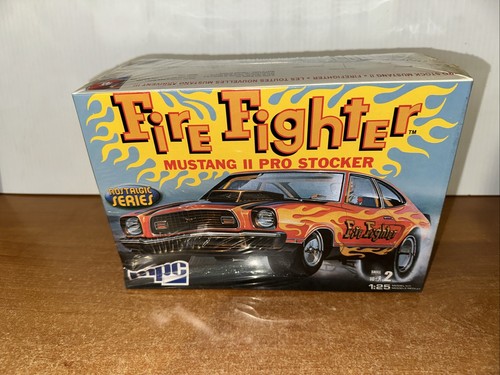 MPC Fire Fighter Mustang II Pro Stocker Vintage Model Car Kit #38407 ...