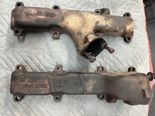 OEM Ford 352/360/390 FE V8 Engine Factory Exhaust Manifold Set | eBay