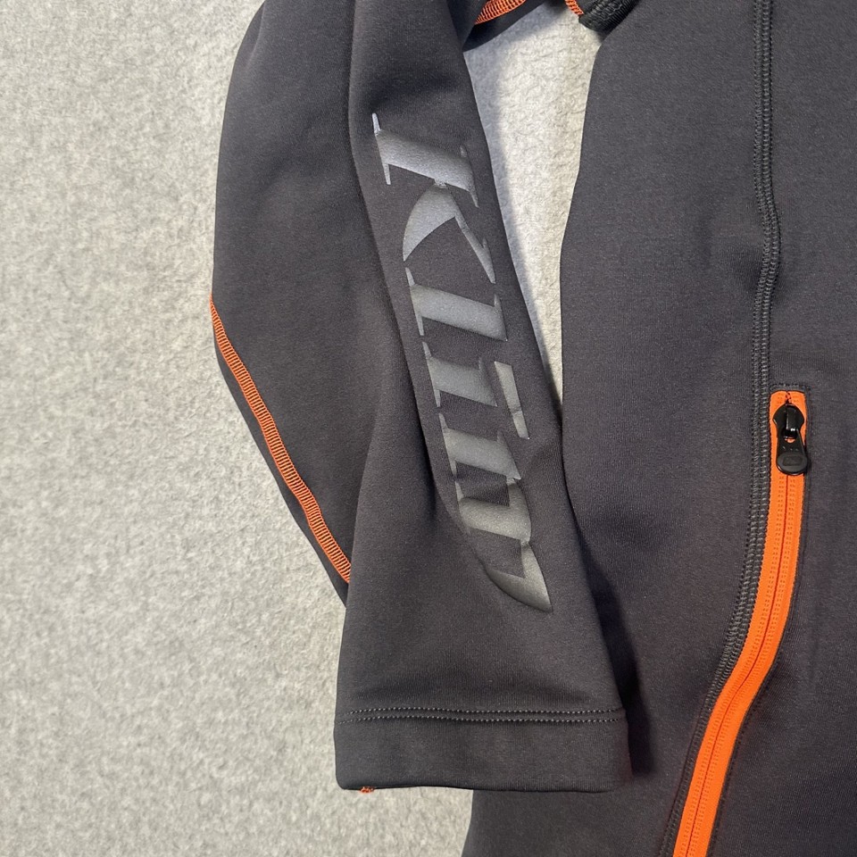 klim inferno jacket mens xl black orange full zip long sleeve mock ...