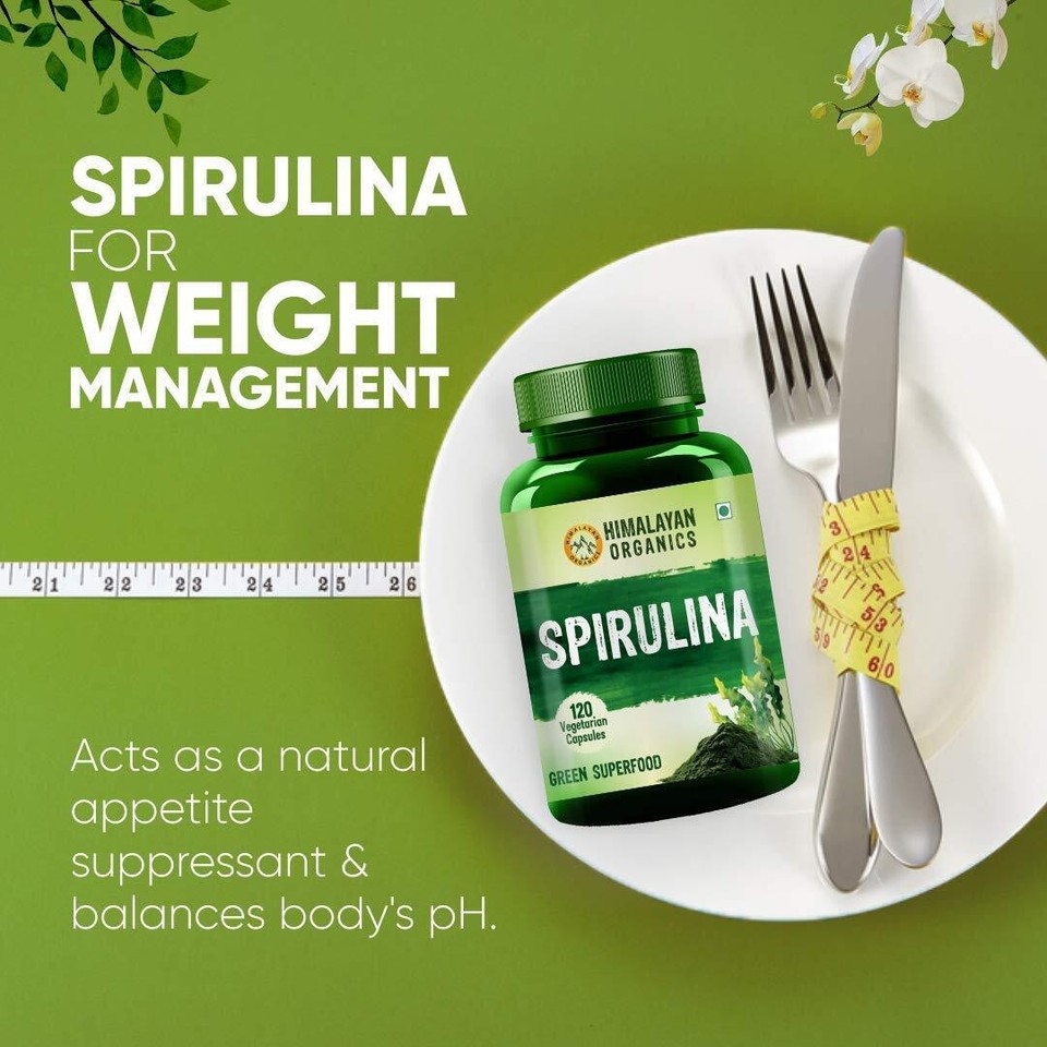 Himalayan Organics Spirulina 120 Veg Capsule US | eBay UK