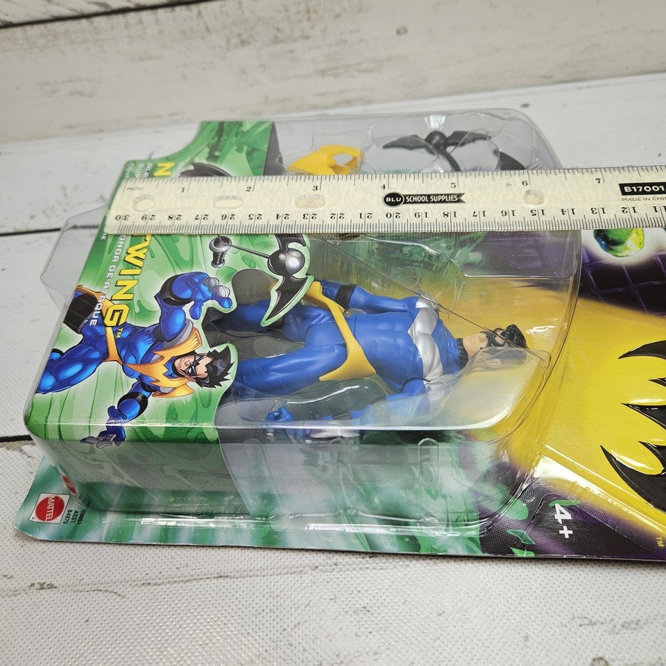 Mattel DC Batman Sling Strike Nightwing 2004 6" Vintage Action Figure ...