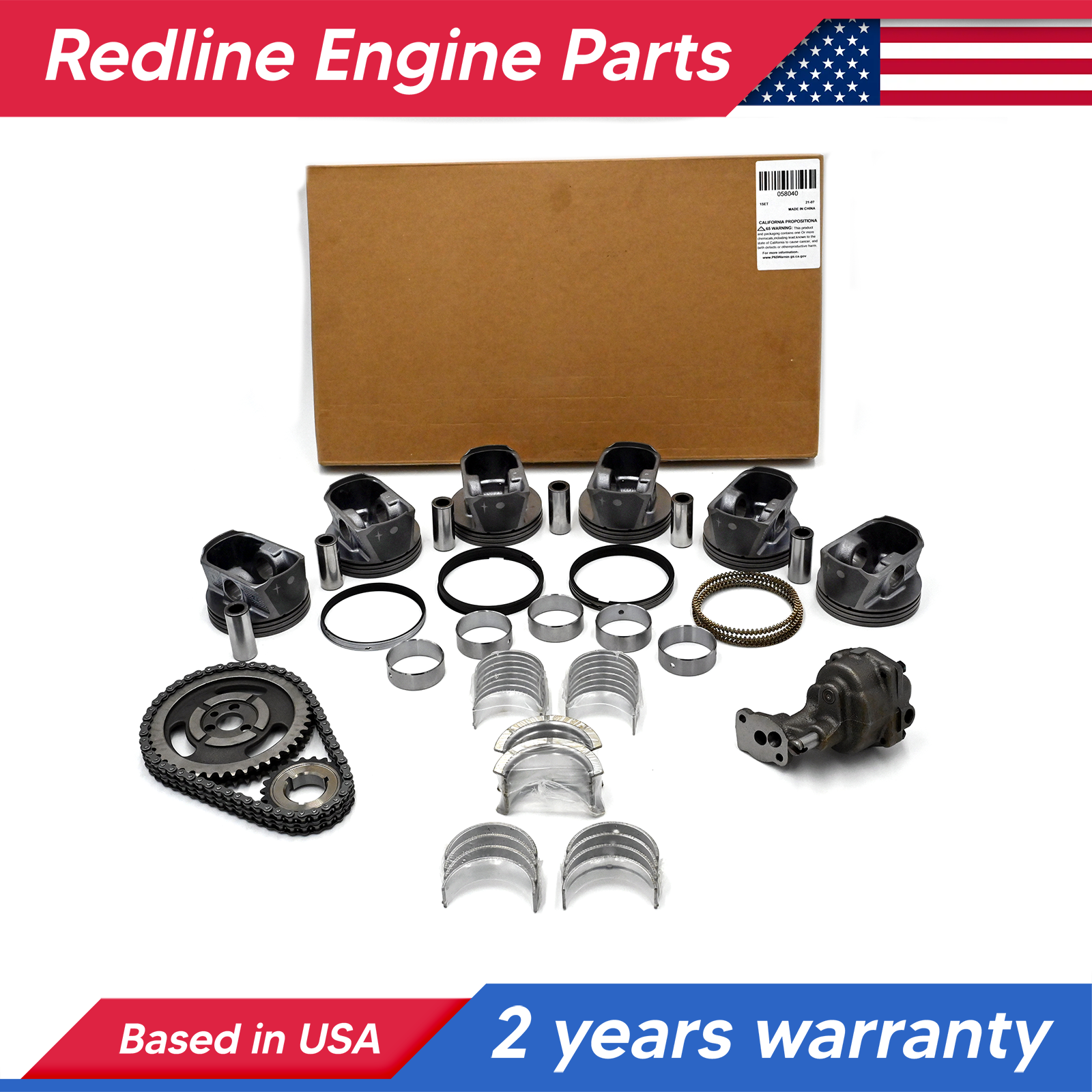 3.1 L82 Engine Rebuild Kit 1994-1999 Chevrolet Buick Pontiac 3.1L 3100 ...