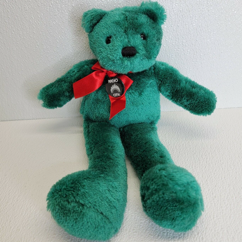 Rare Vintage Applause Green Bear Plush "Evergreen" with Radio City Pin ...