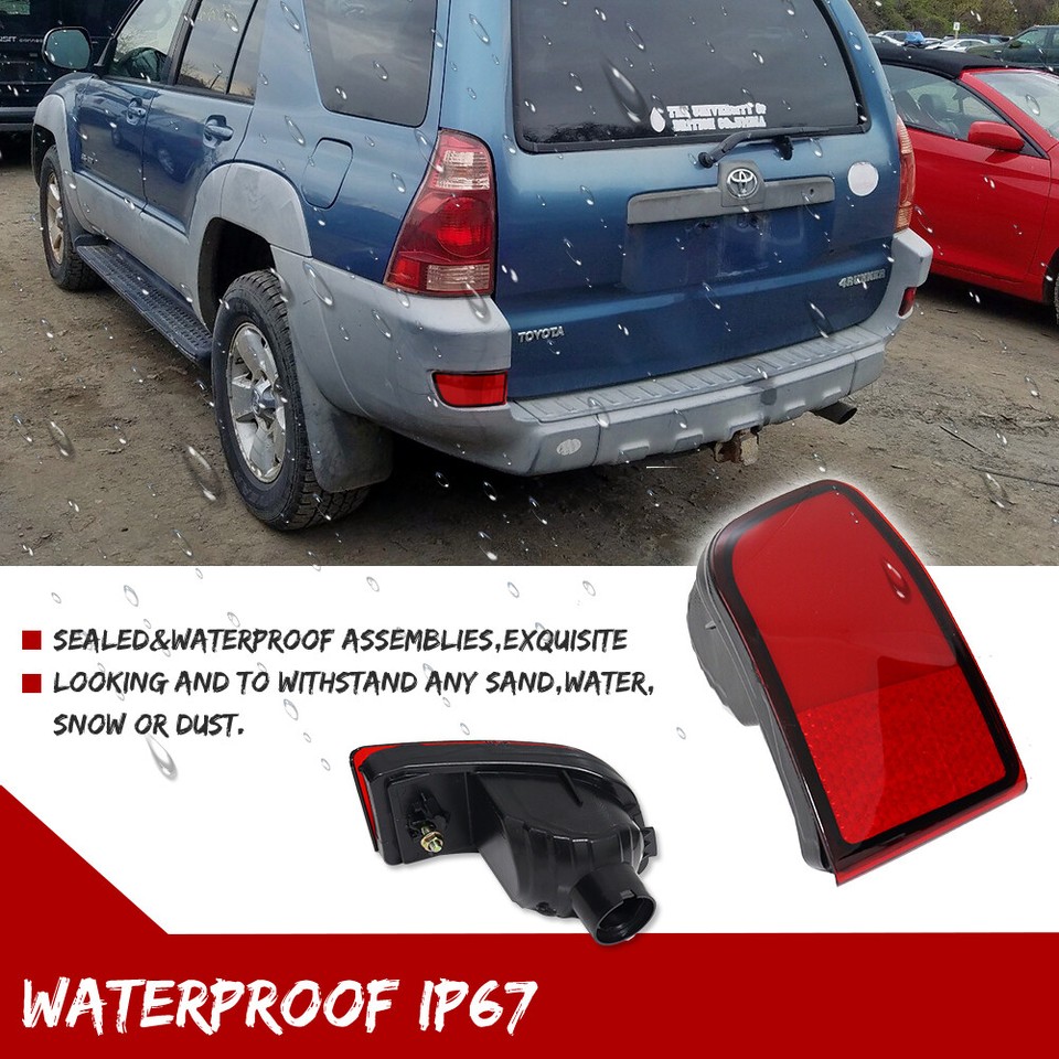 Pair Rear Bumper Reflector Lights Marker Lamps For 2003 2004 2005 ...