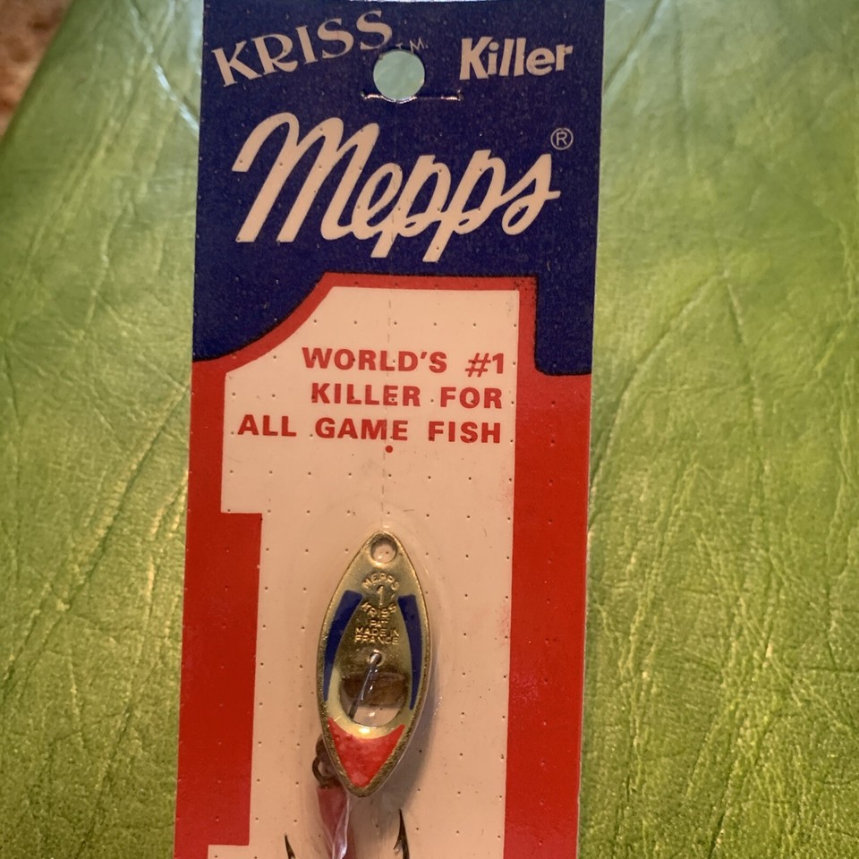Rare Mepps Kriss Killer #1 Vintage Fishing Lure Spinner Spoon France ...