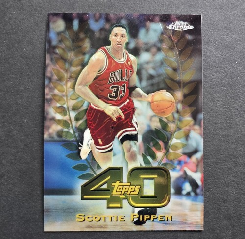 1997-98 Topps Chrome Topps 40 Scottie Pippen Card T40-40 Chicago ...