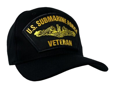U.S. Navy Submarine Hat Gold Dolphins Black Ball Cap | eBay