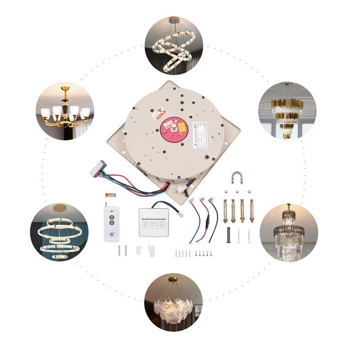 Electric Motor Lamps Lifter W/Remote 220lbs Chandelier Hoist Lifter ...