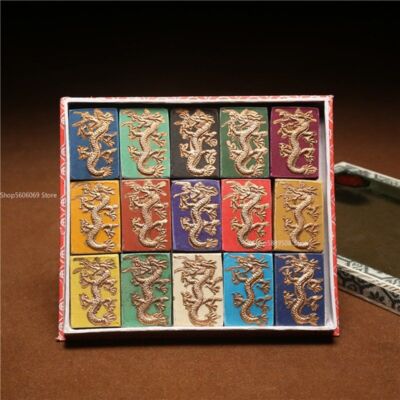 15pcs/set Color Ink Stick Box Set Chinese Calligraphy Painting Solid ...