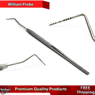 Periodontal Williams Probe Color Coded Pocket Depth Measuring Probes | eBay