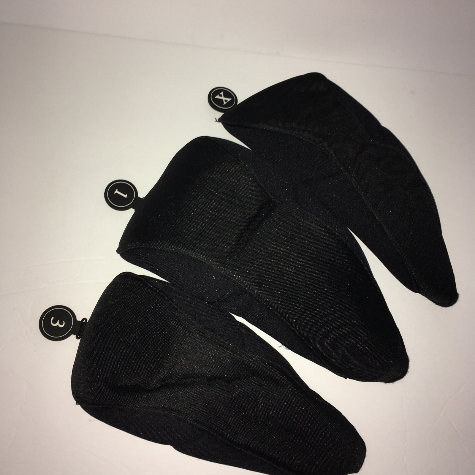 Wilson golf 1 3 X Wood Driver Club Head Cover set Black Headcover red ...