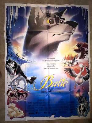 Balto 1995 French Movie Poster 46x63 Kevin Bacon, Animation | eBay