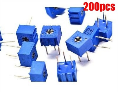 200Pcs 3362P-103 3362 P 10K Ohm Potentiometer Variable Resistor High ...