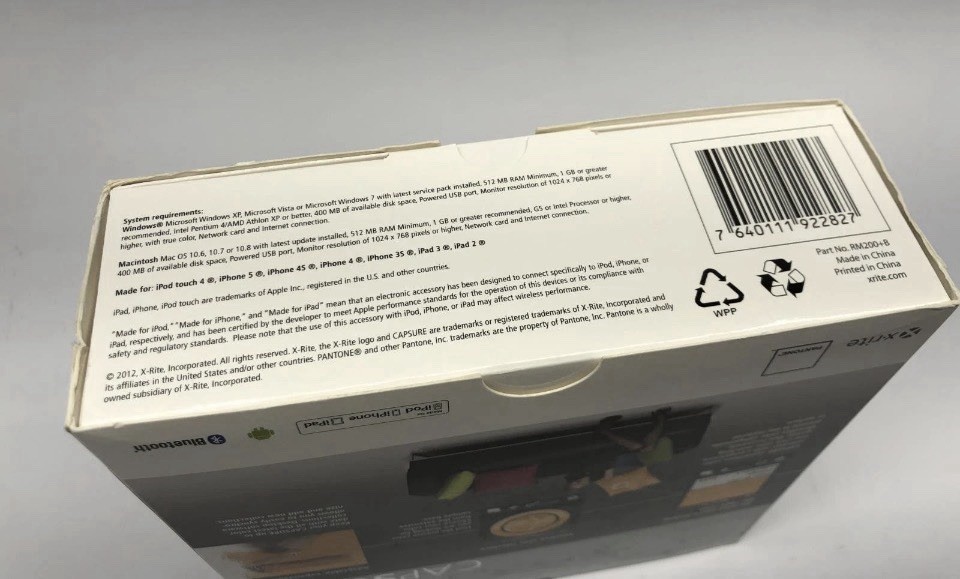 X-Rite Pantone RM200+B CAPSURE Color Matching Instrument / Complete ...