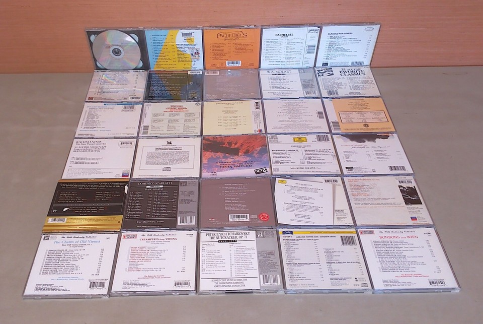 Lot of 30 Classical Music Compact Discs Music CD's Bach Mozart ...