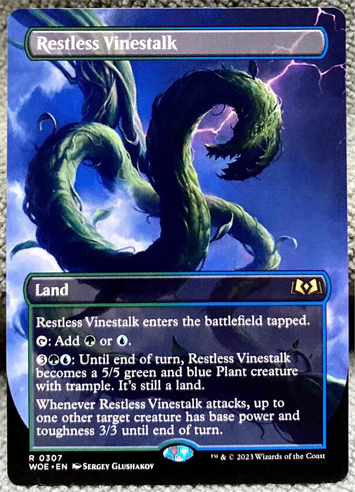 MTG Restless Vinestalk Borderless Wilds of Eldraine 0307 Regular Rare ...