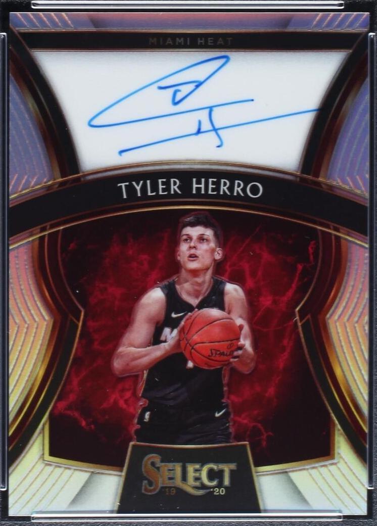 2019-20 Panini Select - Rookie Signatures Tyler Herro #RS-THR Silver ...