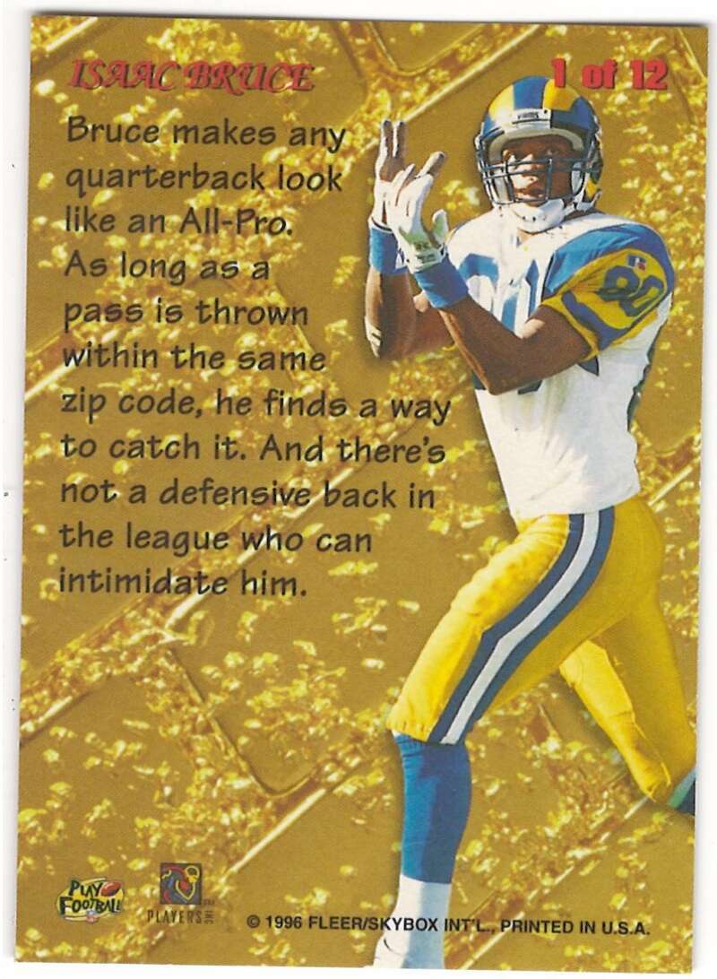 1996 Fleer Metal - Gold Fingers #1 Isaac Bruce for sale online | eBay