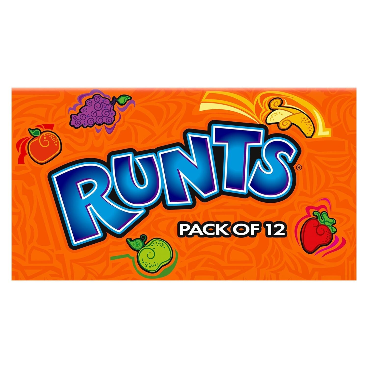 Wonka Runts Hard Chewy & Fruity Candy 5 Ounce Theater Candy Boxes Pack ...