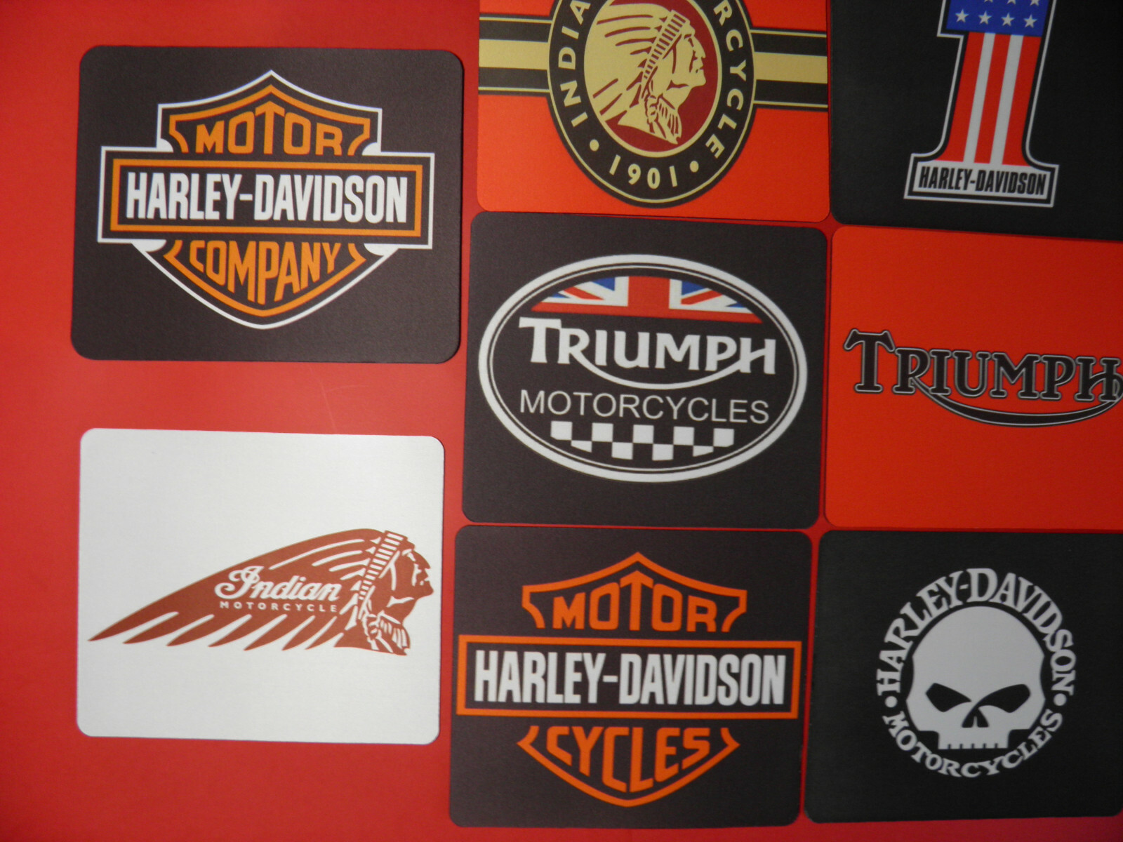 1 x Personalized Mouse Pad Your Design -Motor Cycles-Harley-Indian ...