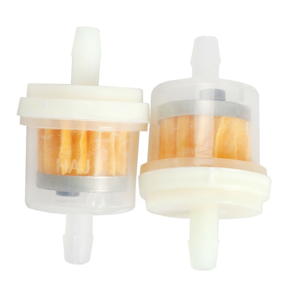 10PCS Motor Small Engine Inline Gas Oil Fuel Filter | 1/4'' Line 6-7mm ...