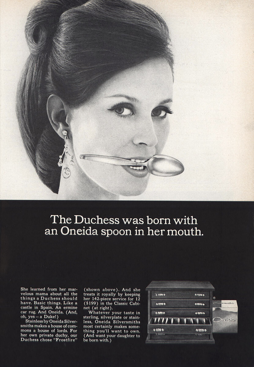 1967 Oneida: Duchess Born With Oneida Spoon Vintage Print Ad | eBay