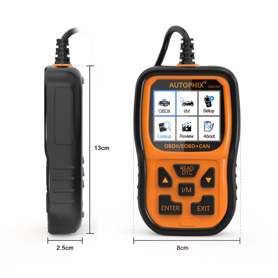 Engine Error Code Reader Scan Tool for Diesel Gasoline Automotive OBDII ...