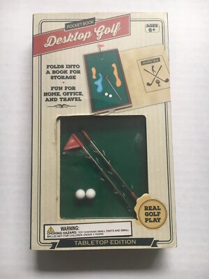 Mini Pocket Book Desktop Golf Game Tabletop Edition | eBay