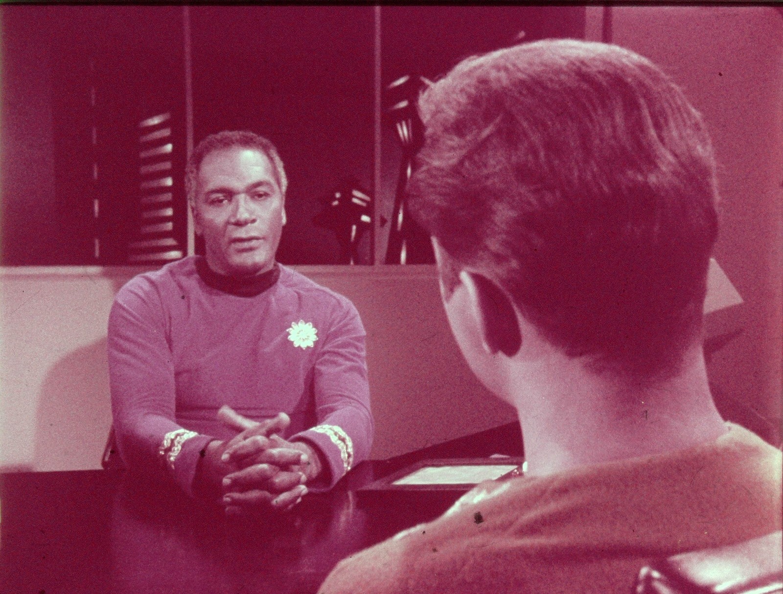 Star Trek TOS 35mm Film Clip Court Martial KIRK Commodore Stone Office ...