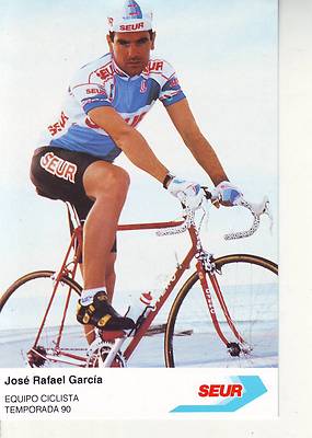 CYCLISME carte cycliste JOSE RAFAEL GARCIA équipe SEUR 1990 | eBay