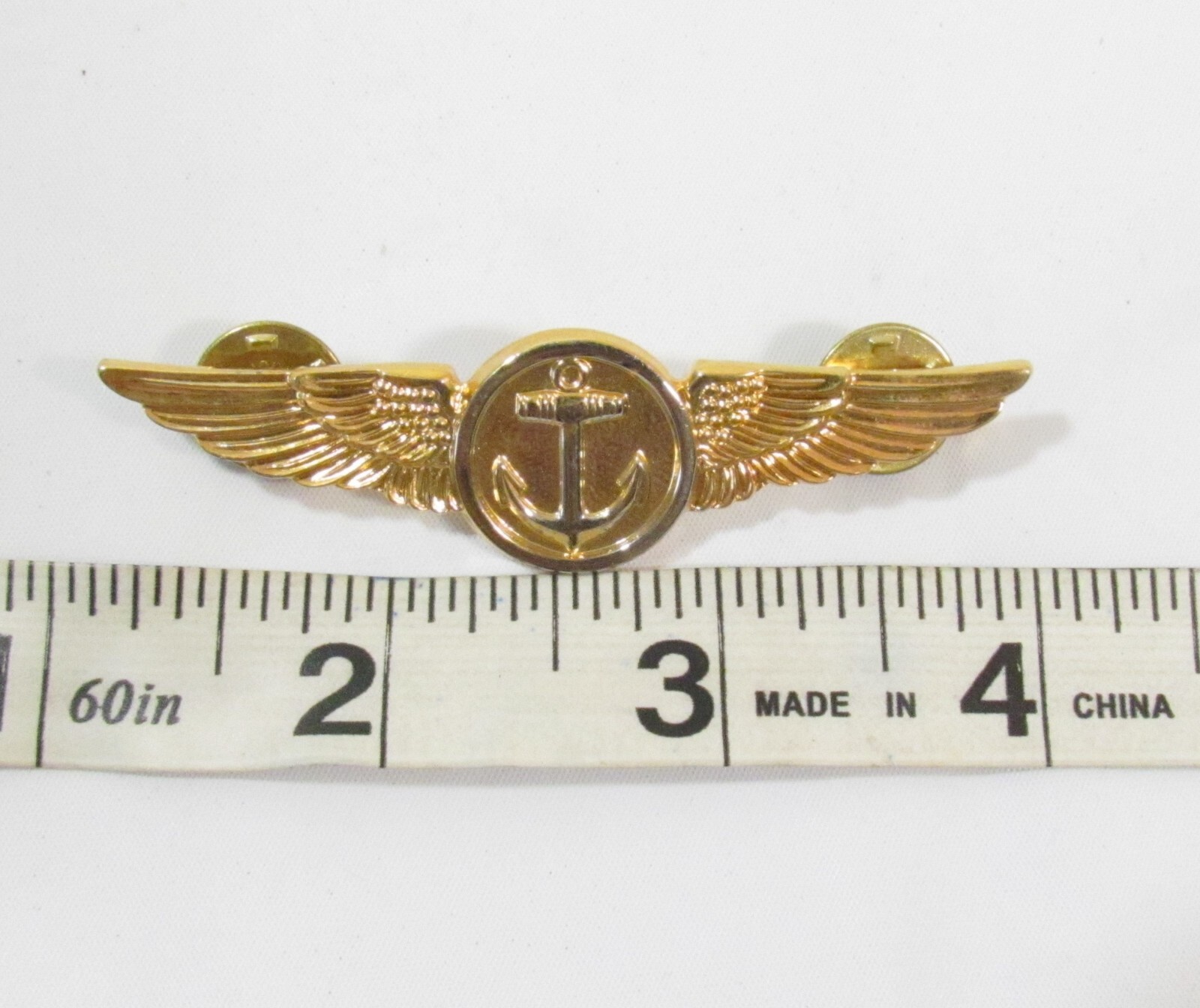 New NO BOX USN Navy Regulation Full-Size Naval Observer Badge Wings 2B1 ...