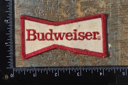 Vintage BUDWEISER Beer Bud Brewing Company Logo Embroidered Sew-On ...