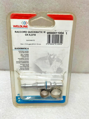WELDLINE COUPLING QUICKMATIC II OXYGEN - MALE HOSE 6.3-10mm W000011004 ...