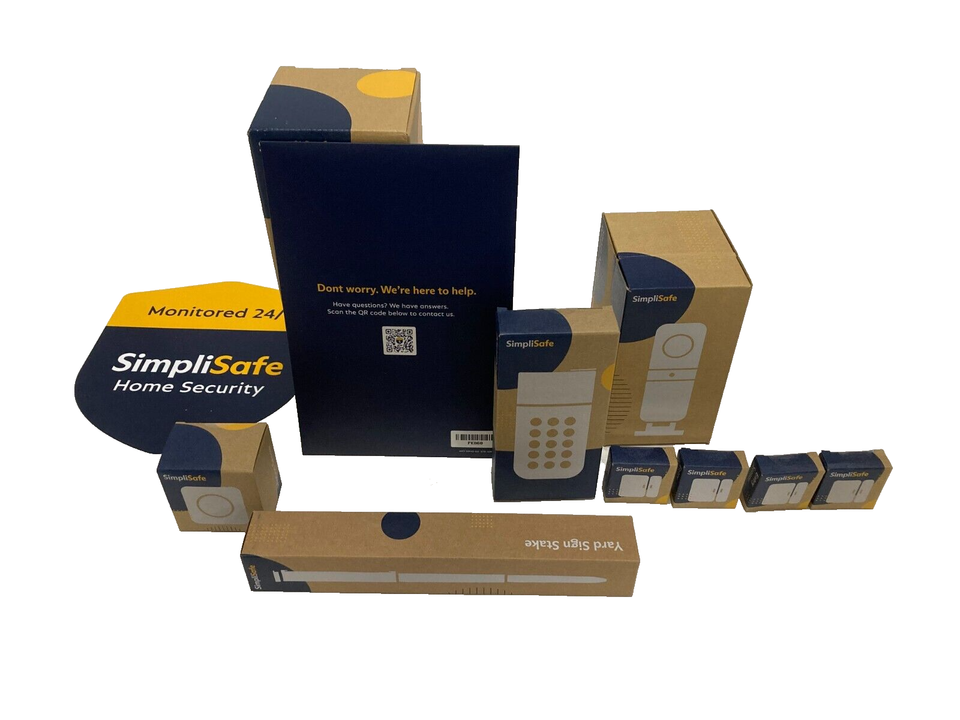 SimpliSafe Home Security System Indoor Camera 8 Piece Kit | eBay