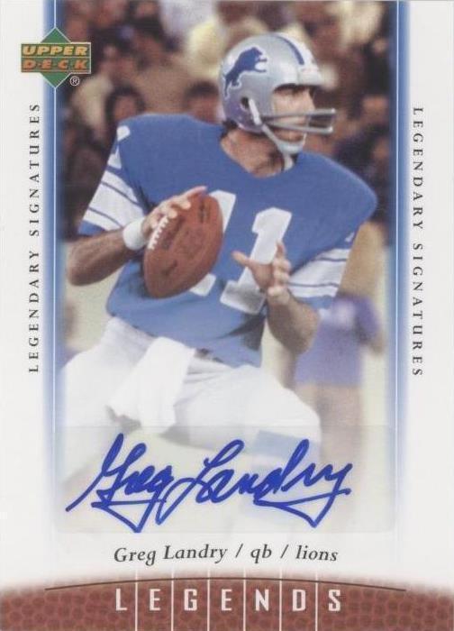 2006 UD Legends - Greg Landry #34 Legendary Signatures (AU) for sale ...