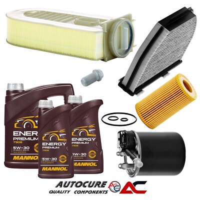 FOR MERCEDES C-CLASS 2.1 C250 CDI MK3 C204 DIESEL FILTER SERVICE KIT ...