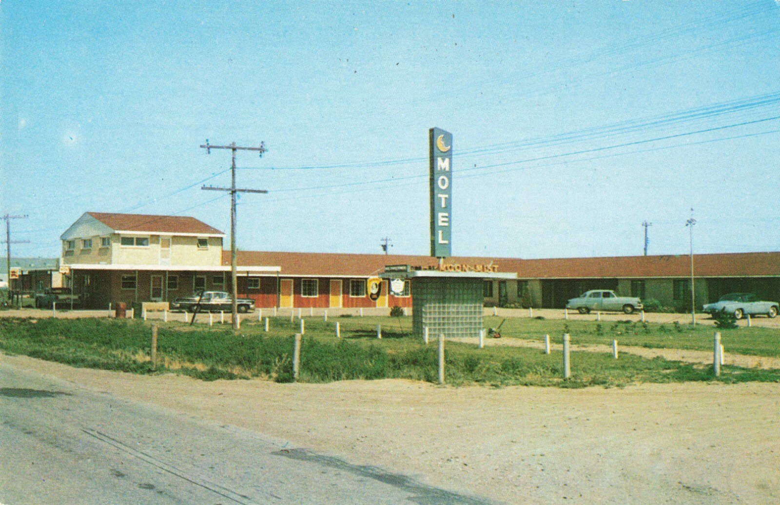 Postcard Moon Mist Motel Meade Kansas | eBay