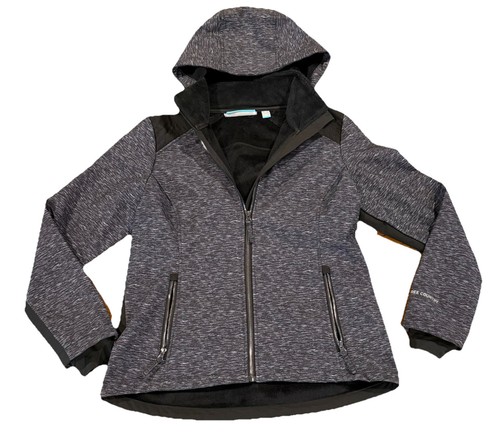 Free Country Fleece Lined Womens Jacket Sz Medium Full Zip Black ...