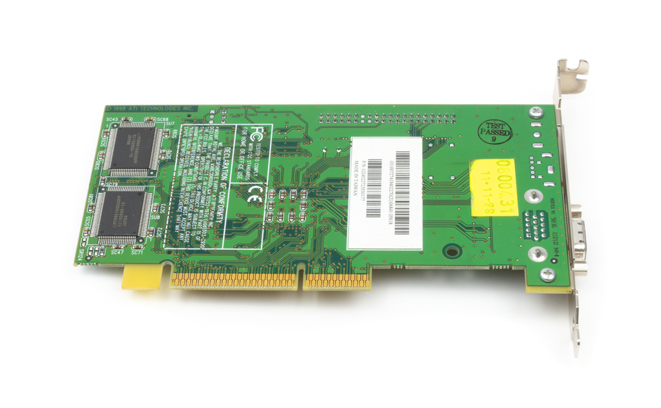 Graphics Card AGP Desktop PC AMC ATI 3D Rage PRO Turbo GPU Video ...
