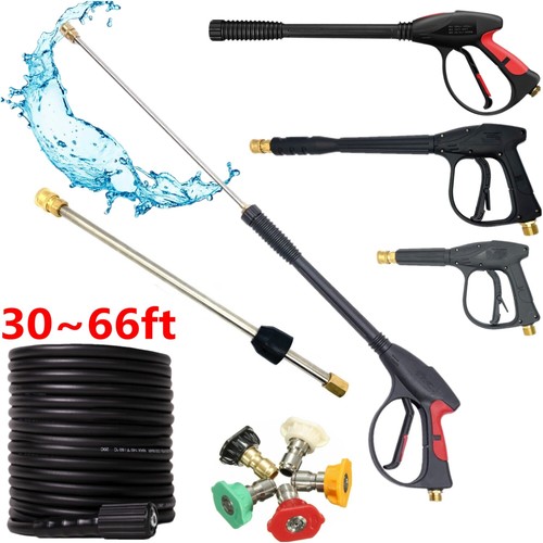 High Pressure Power Washer Spray Gun Wand Lance & Nozzle Tips Kit ...