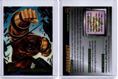 1995 Fleer Ultra, X-Men Chromium, Marvel, #66 Juggernaut, Super Villain ...