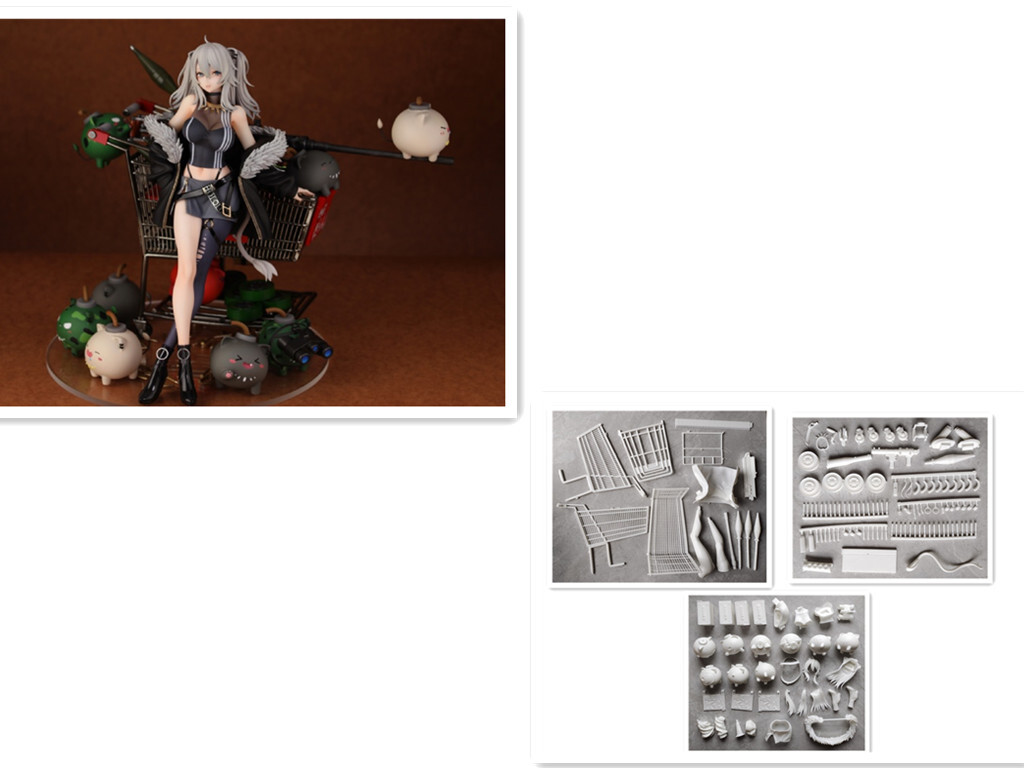 Anime Shishiro Botan 1/7 Unpainted GK Model Unassembled Figure Resin ...