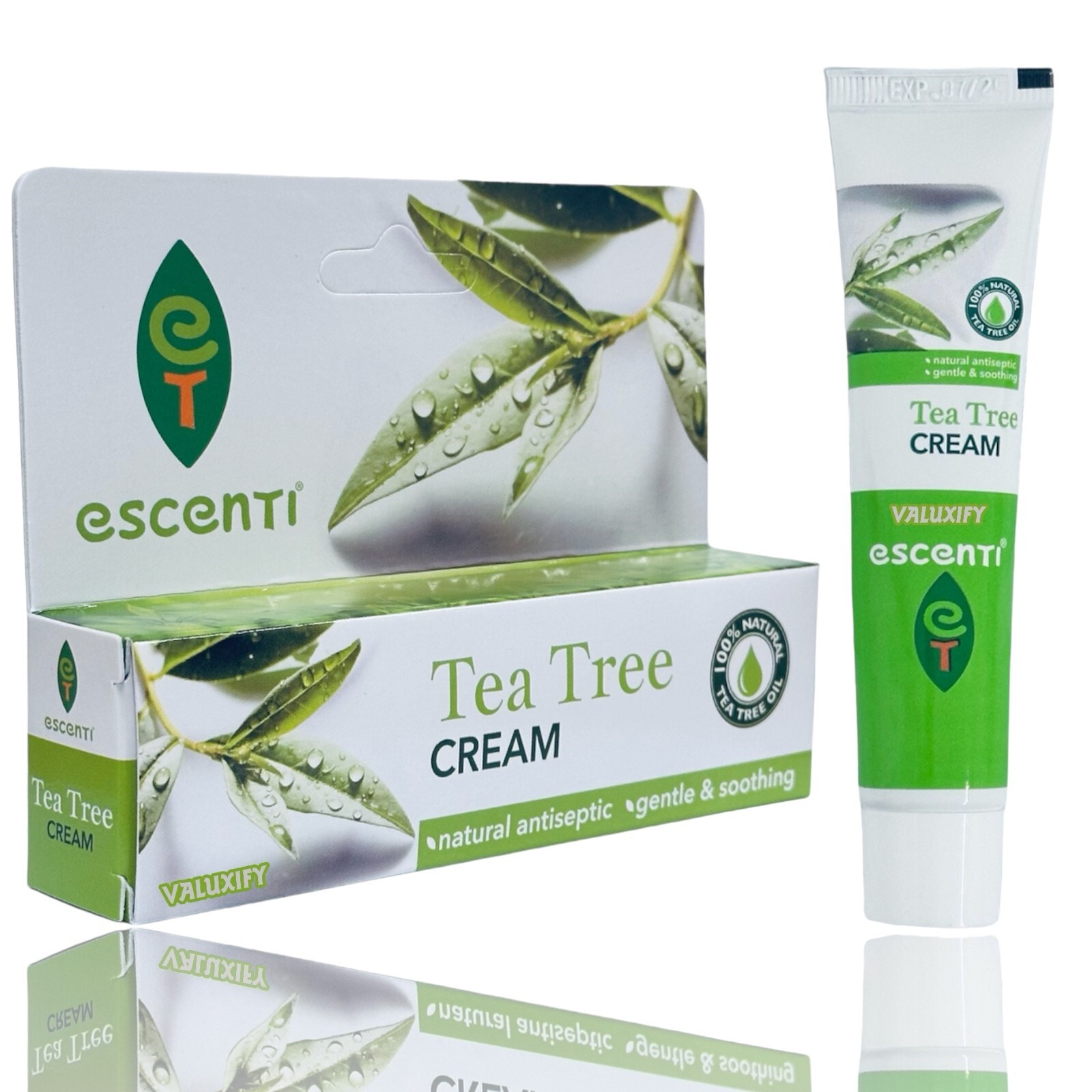 ET Escenti Tea Tree Cream 100% Natural antiseptic Gentle and Soothing ...