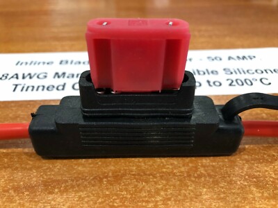 Inline Blade Fuse Holder Maxi Type – 50 AMP 8AWG Free 50 AMP Fuse Inc ...